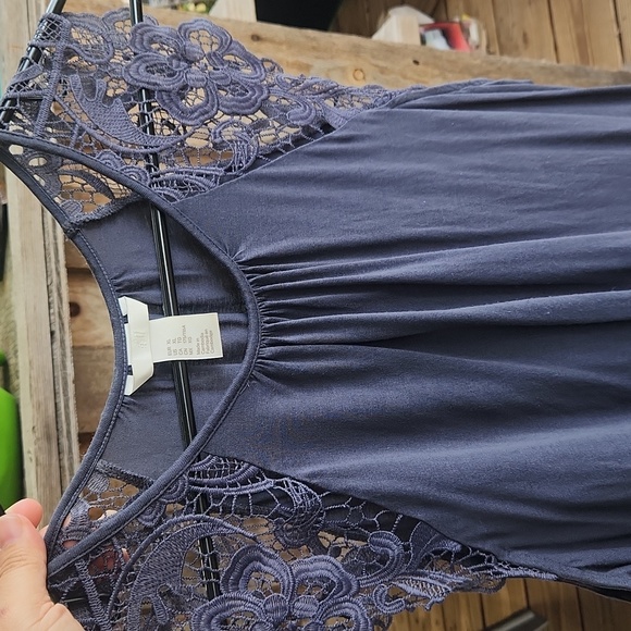 H&M | Tops | Hm Xl Top W Lace | Poshmark